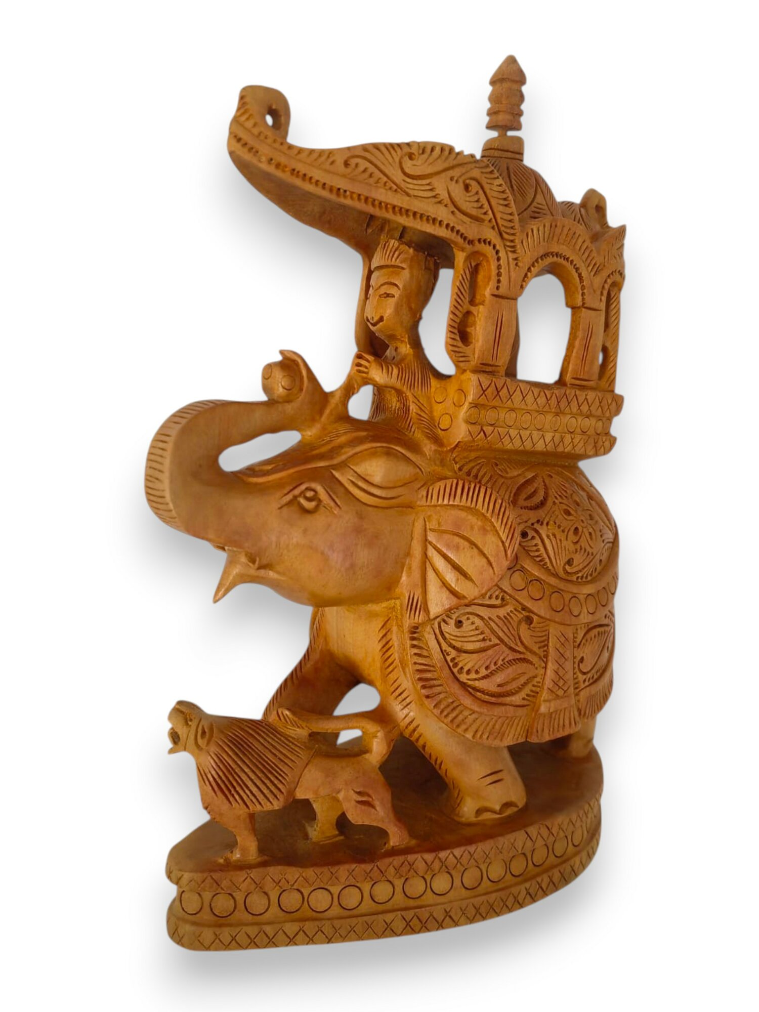 Статуэтка деревянная резная слон С паланкином (ручная работа, 20*15*7 см.)
