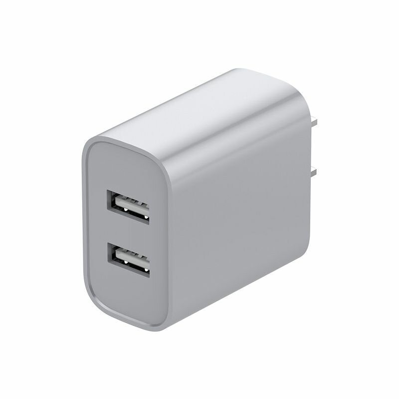 Зарядное устройство для телефона с двумя USB-разъемами 5V2A, совместимое с Apple, Vivo, Huawei, многофункциональное быстрое зарядное устройство, несколько цветов
