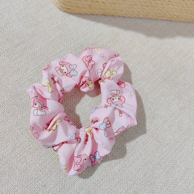 Sanrio, Hello Kitty кольцо для волос с большим кишечником Kawaii Kuromi Cinnamoroll, эластичная резинка для волос, украшение для конского хвоста