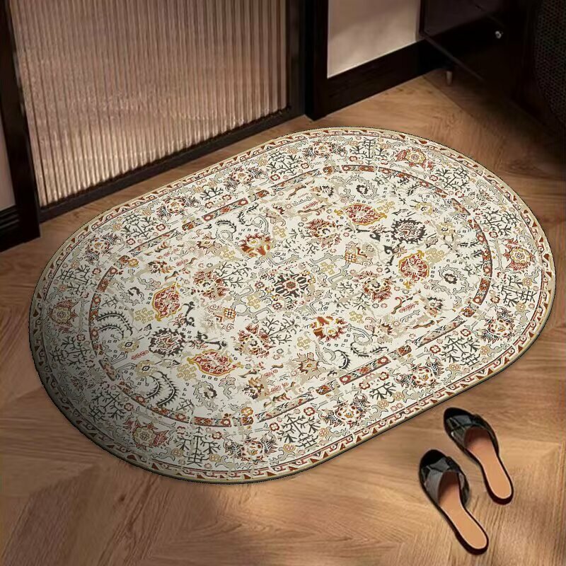 Коврик для пола, Скандинавский стиль, нескользящий, впитывающий влагу, нанесение методом печати, без бархата, 60x90 см