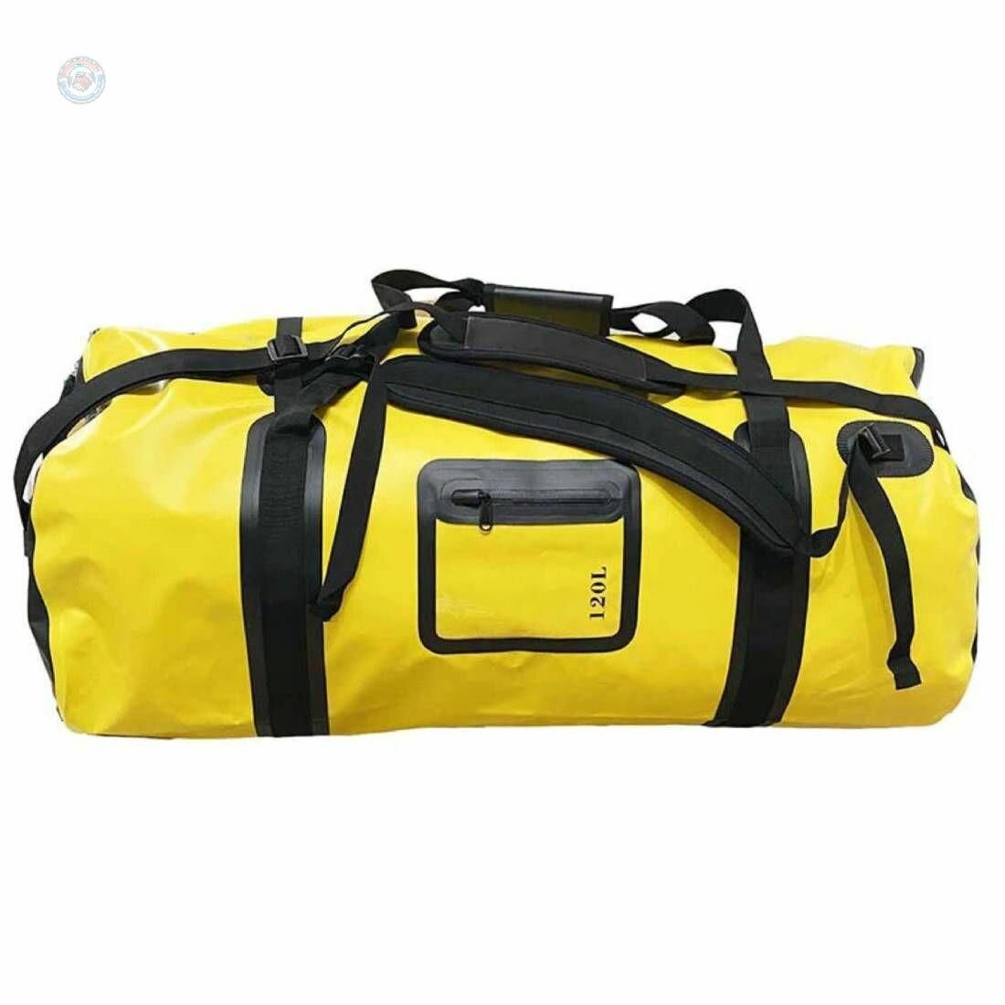 Гермосумка 120 литров водонепроницаемая для походов и путешествий с удобными ручками и плечевым ремнем