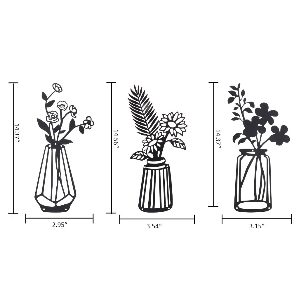 Металлические цветочные настенные скульптуры