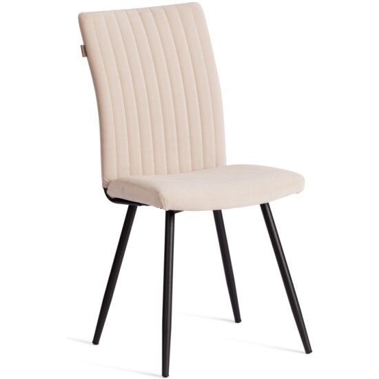 Комплект стульев 2 шт Tetchair . Monte Carlo TREND, велюр, бежевый/черный, 7, 49х51х93 см