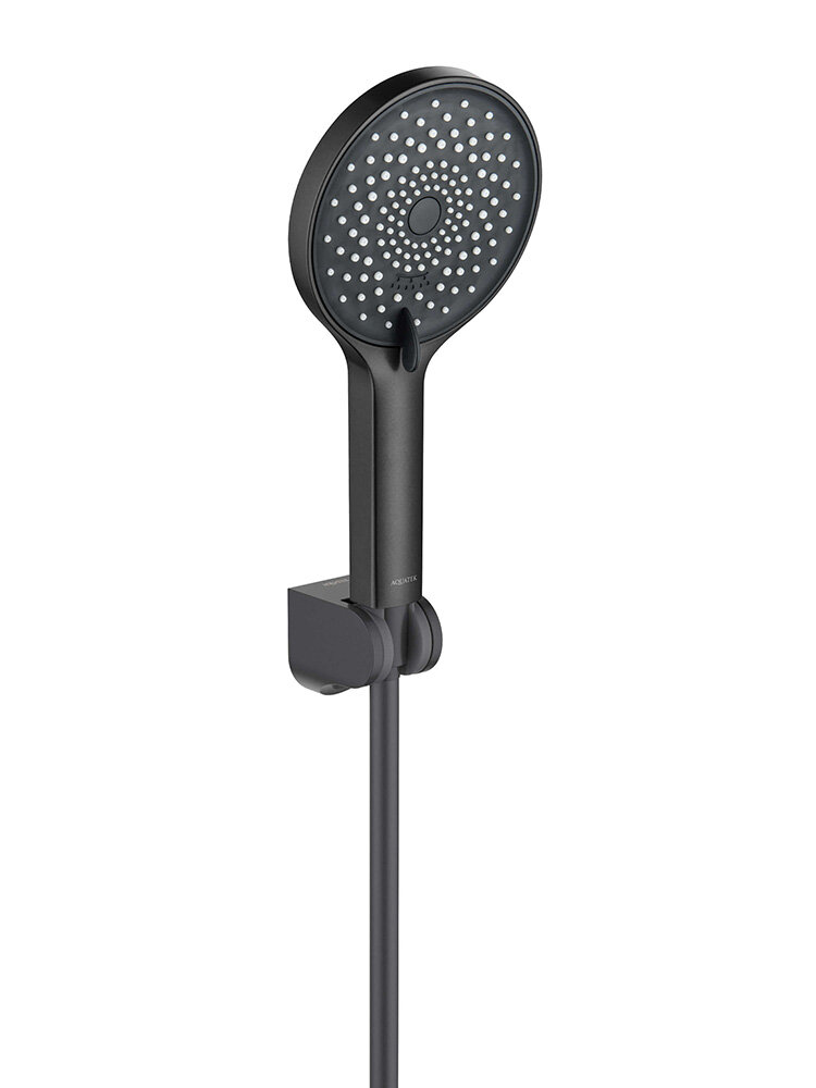 Душевой гарнитур Aquatek Лугано AQ2035MB, 3 режима, черный матовый