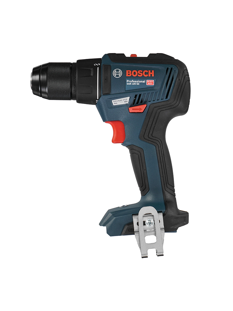 Шуруповёрт Bosch GSR 18V-50, 18В, бесщёточный, в кейсе, 50 Н·м