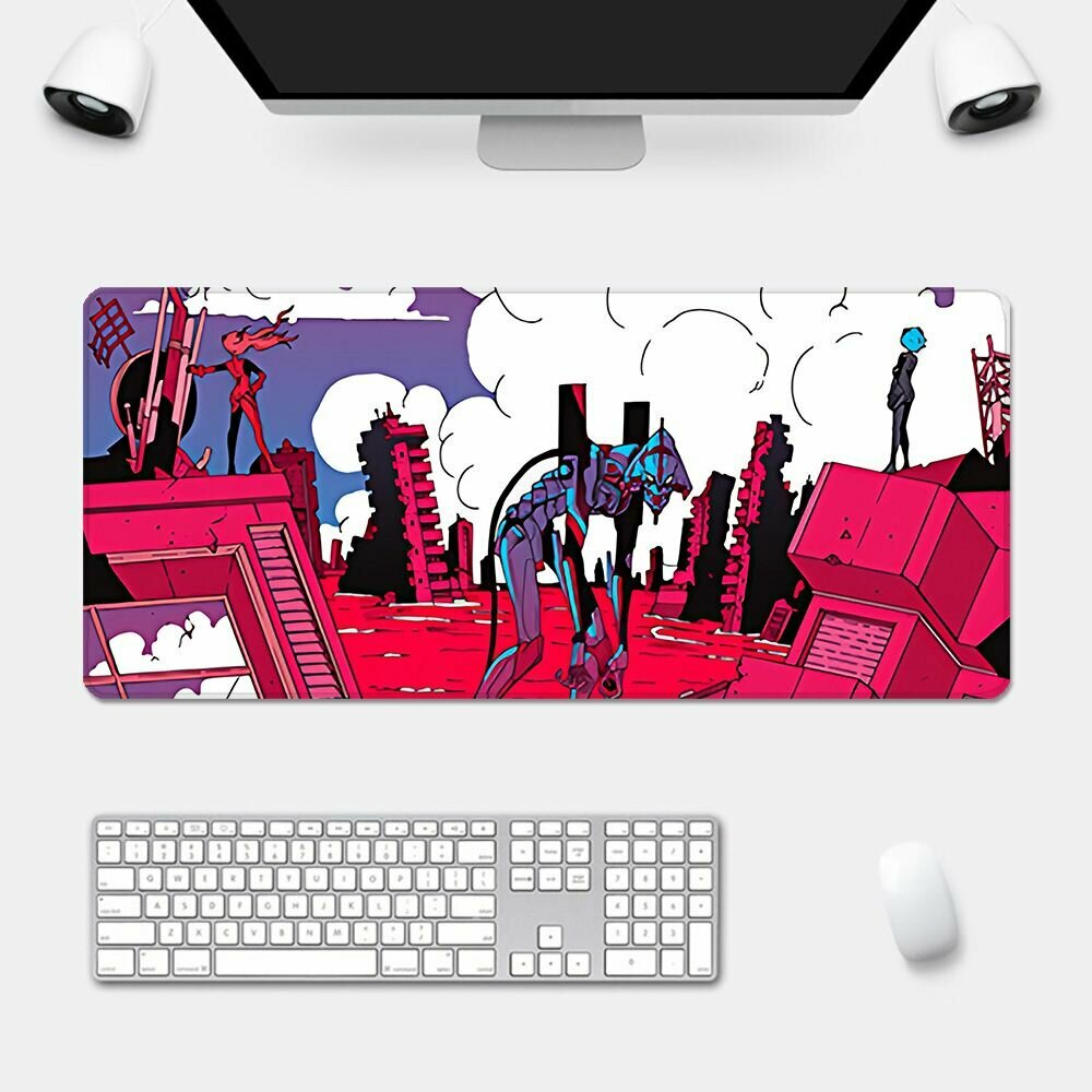 Игровой коврик "Evangelion", для мыши, нескользящее покрытие, XXL