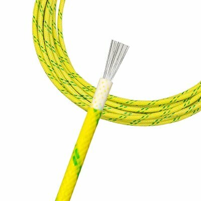 Силиконовые провода Square 0.3~2.5мм Square 1.0mm, Yellow Green, 10 Meters
