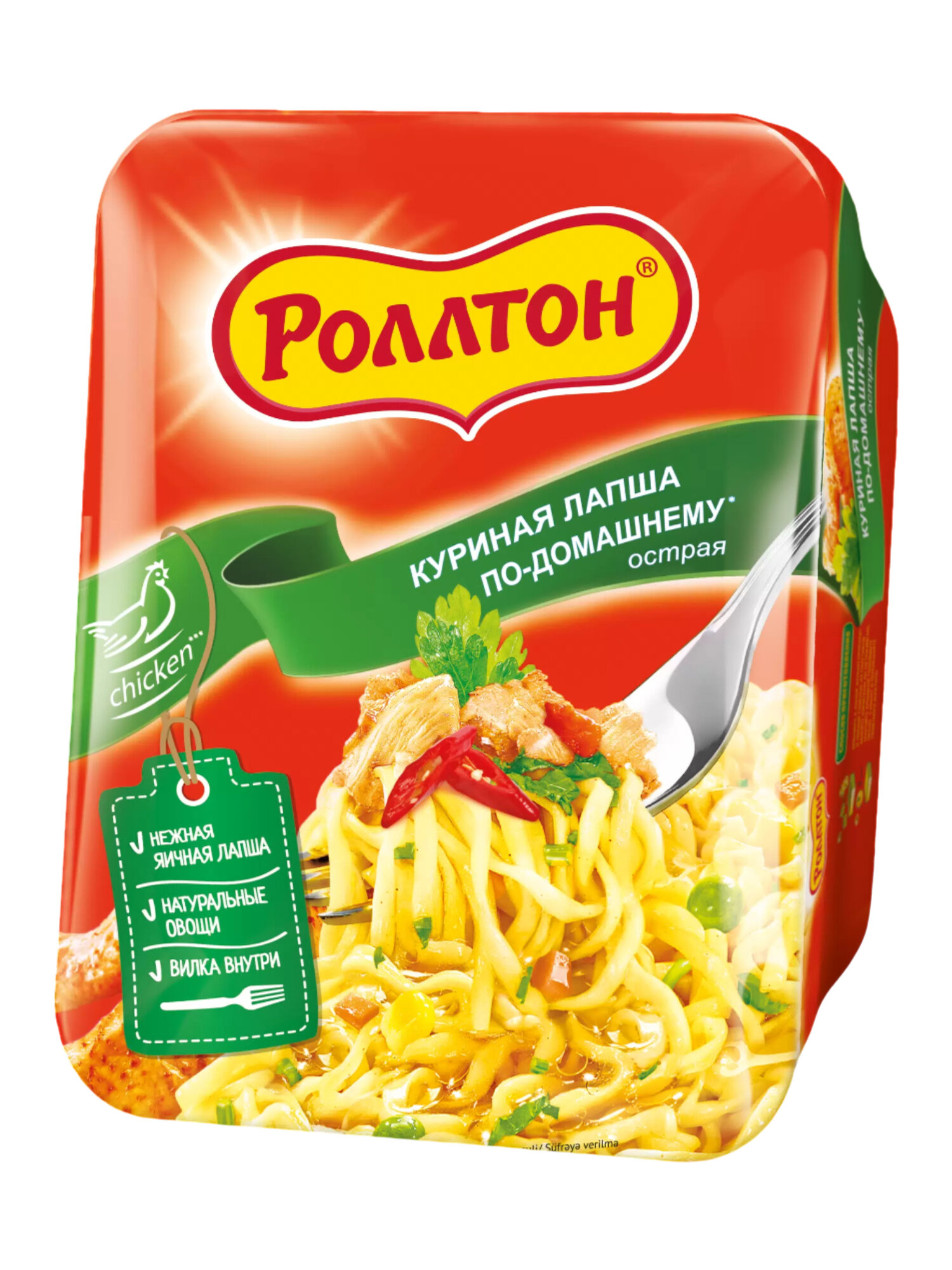 Лапша Роллтон Куриная по-домашнему Острая 90 г