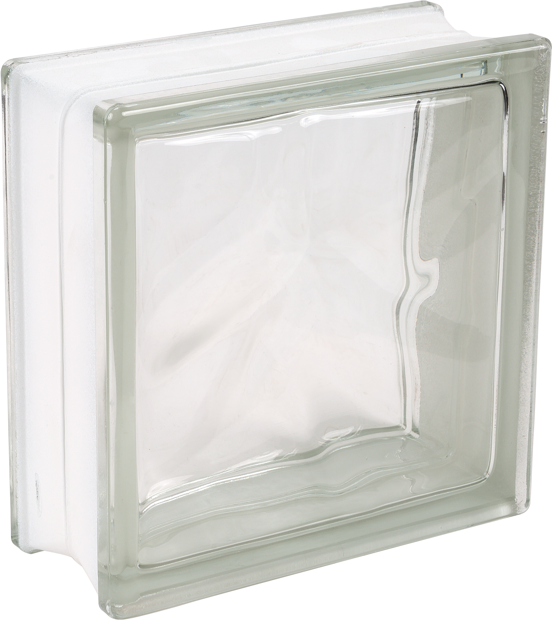 Стеклоблок Богема Волна бесцветный