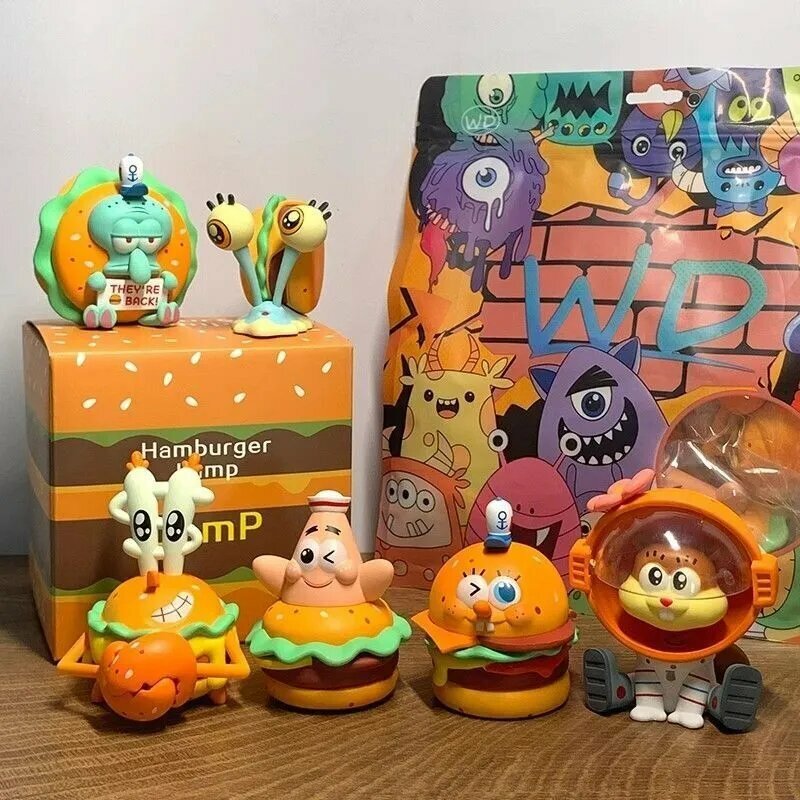 Фигурка SpongeBob SquarePants "Серия Blind Box", смола, оранжевая