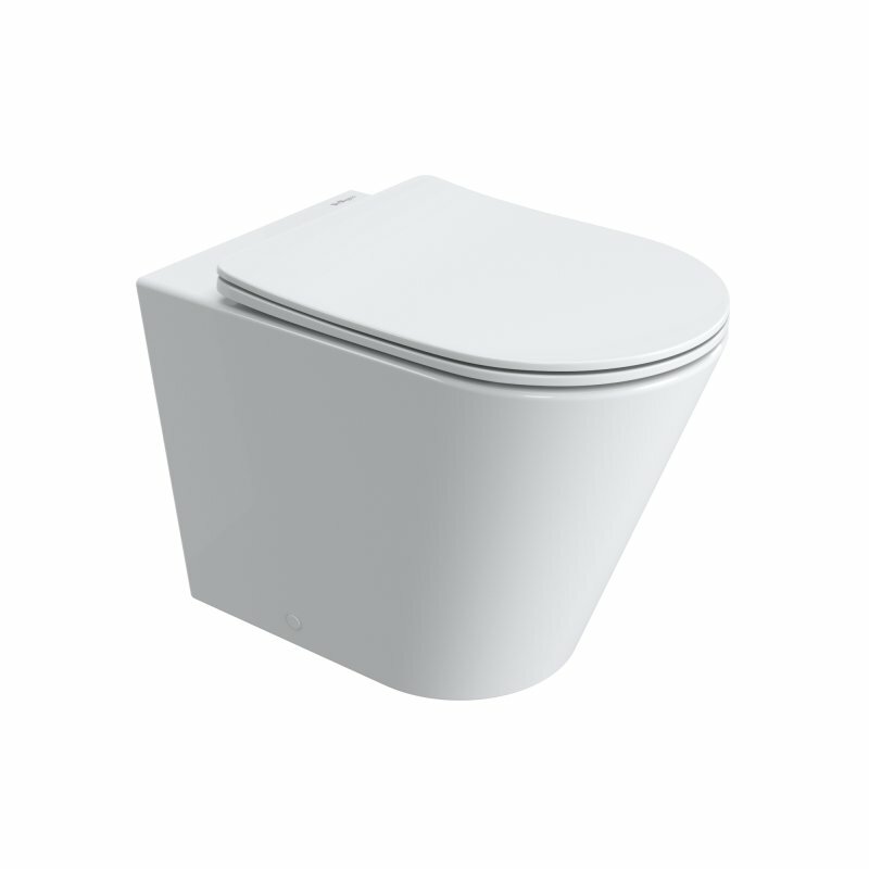 Унитаз приставной напольный BelBagno Flay-Tor BB1003CB-TOR/SC белый, безободковый, с крышкой микролифт, слив-торнадо