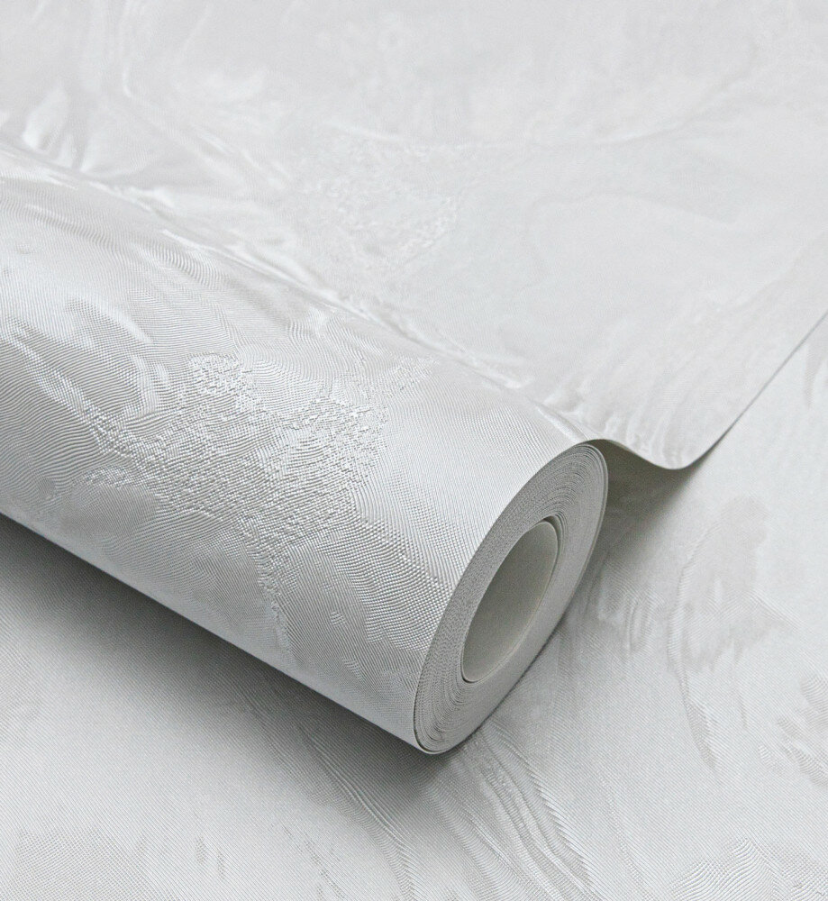 Обои Wallsecret Mia 9115-11, фактура горячего тиснения, рельефные, шелкография, серые