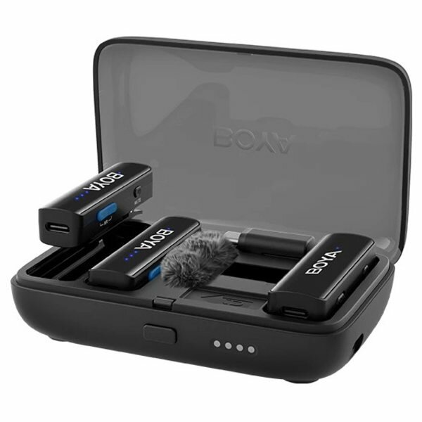 Boya Boyalink 2 C2, черный, беспроводная микрофонная радиосистема