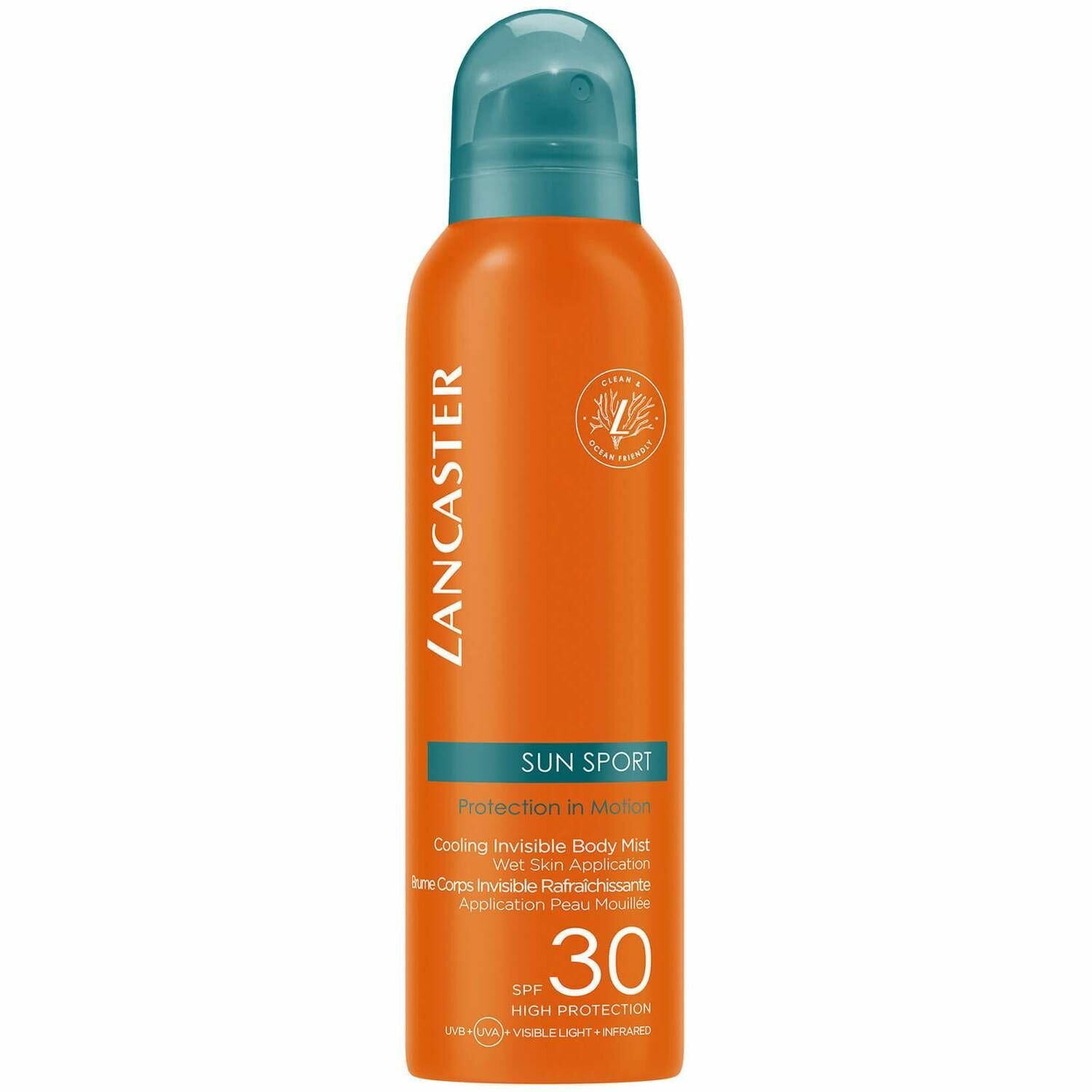 LANCASTER Sun sport protection in motion cooling invisible mist 30 SPF спрей