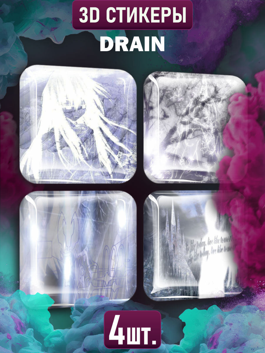 Наклейки на телефон 3D y2k drain дрейн