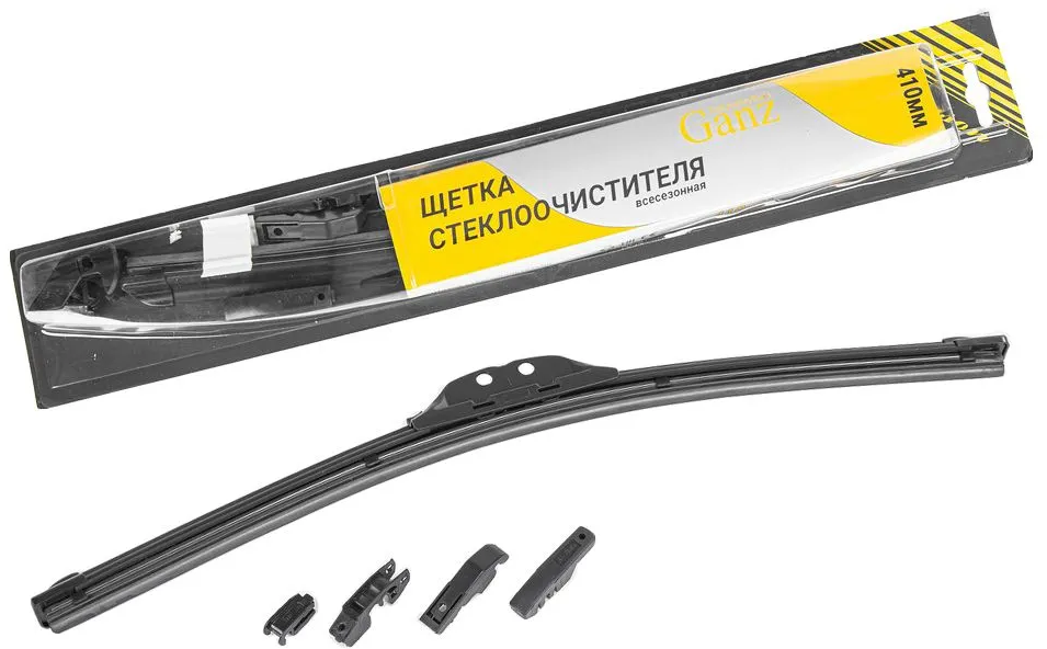 Щетка стеклоочистителя бескаркасная 410mm (8 адаптеров)