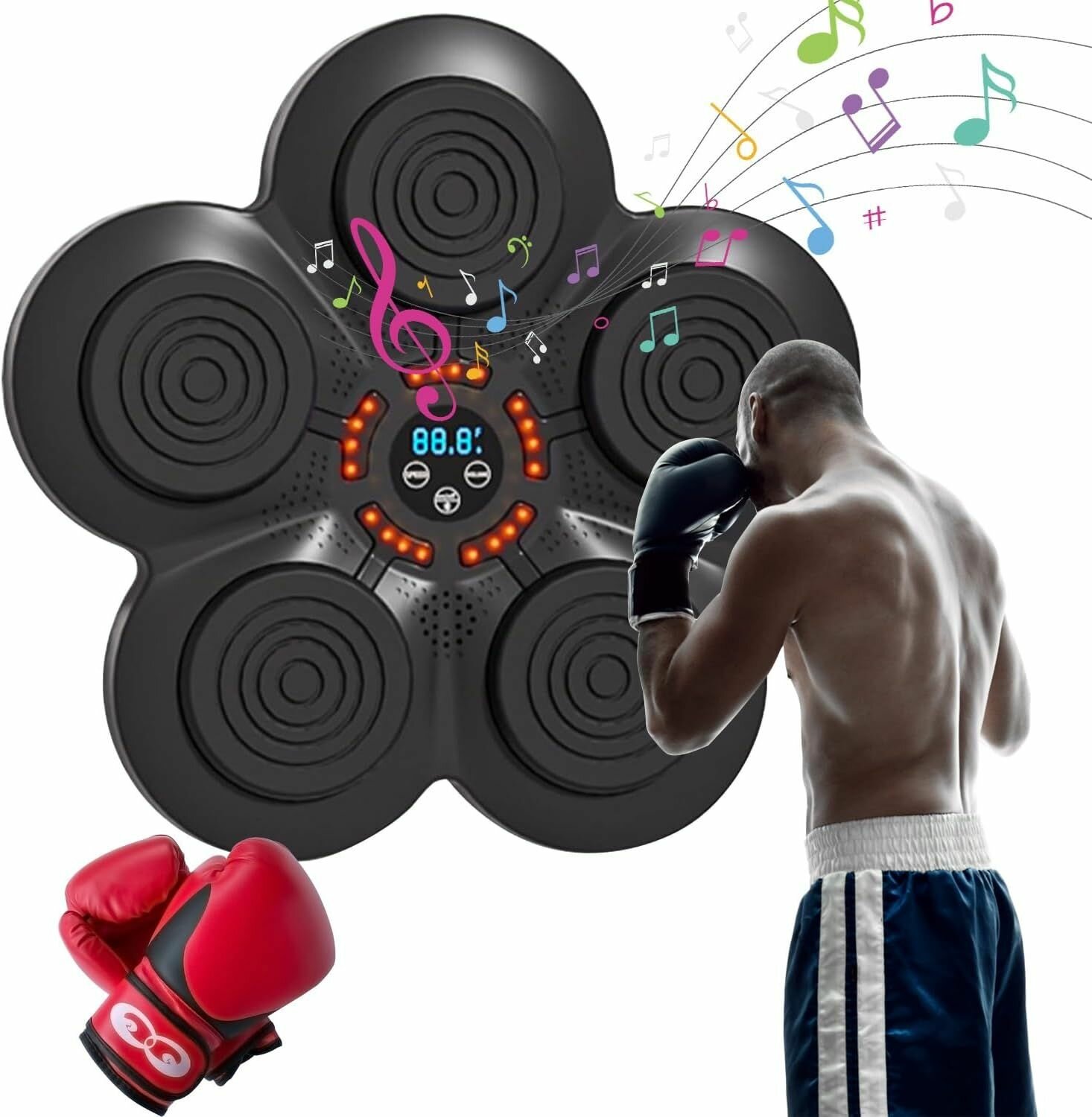 Настенный музыкальный боксерский тренажер для домашних тренировок