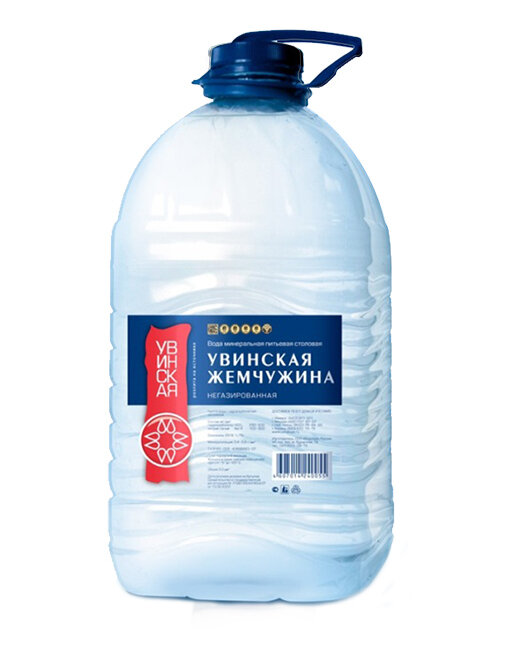 Увинская жемчужина вкусная щелочная вода негазированная 5 л в Новом году!