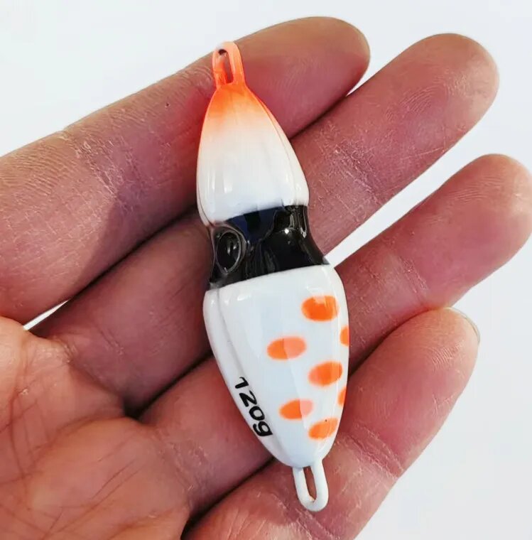 Наживка Upperowens Snapper Slider, 60g, white glow
