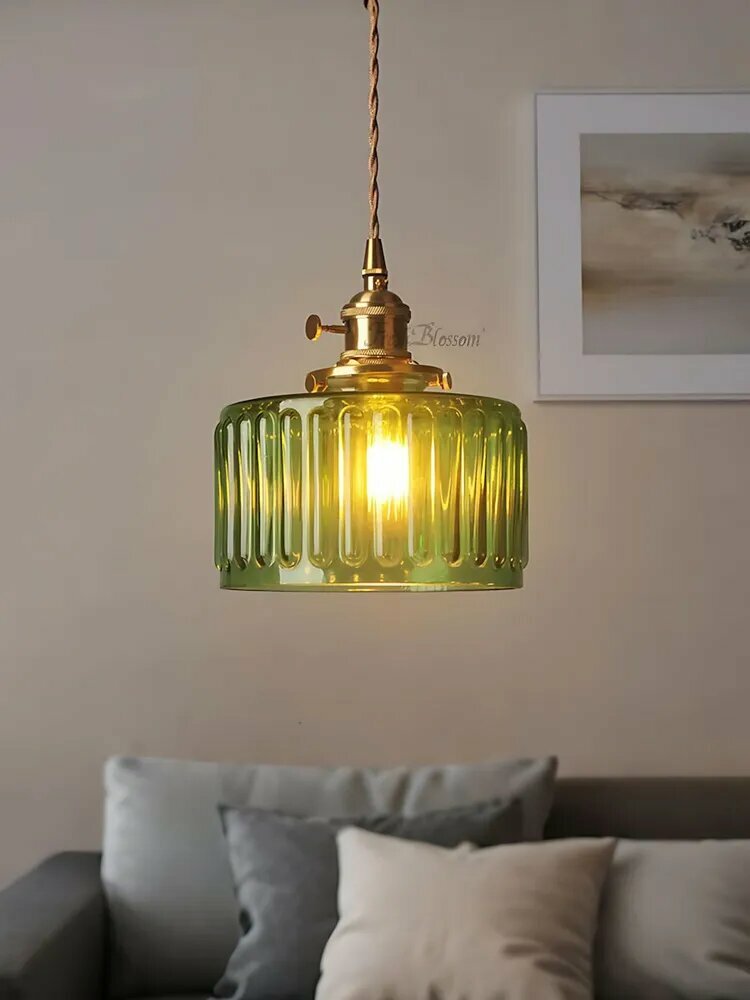 Люстра потолочная/Ретро-люстра из латуни, регулируемая люстра, подходит для коридоров кухни и столовой, без лампочки, E27