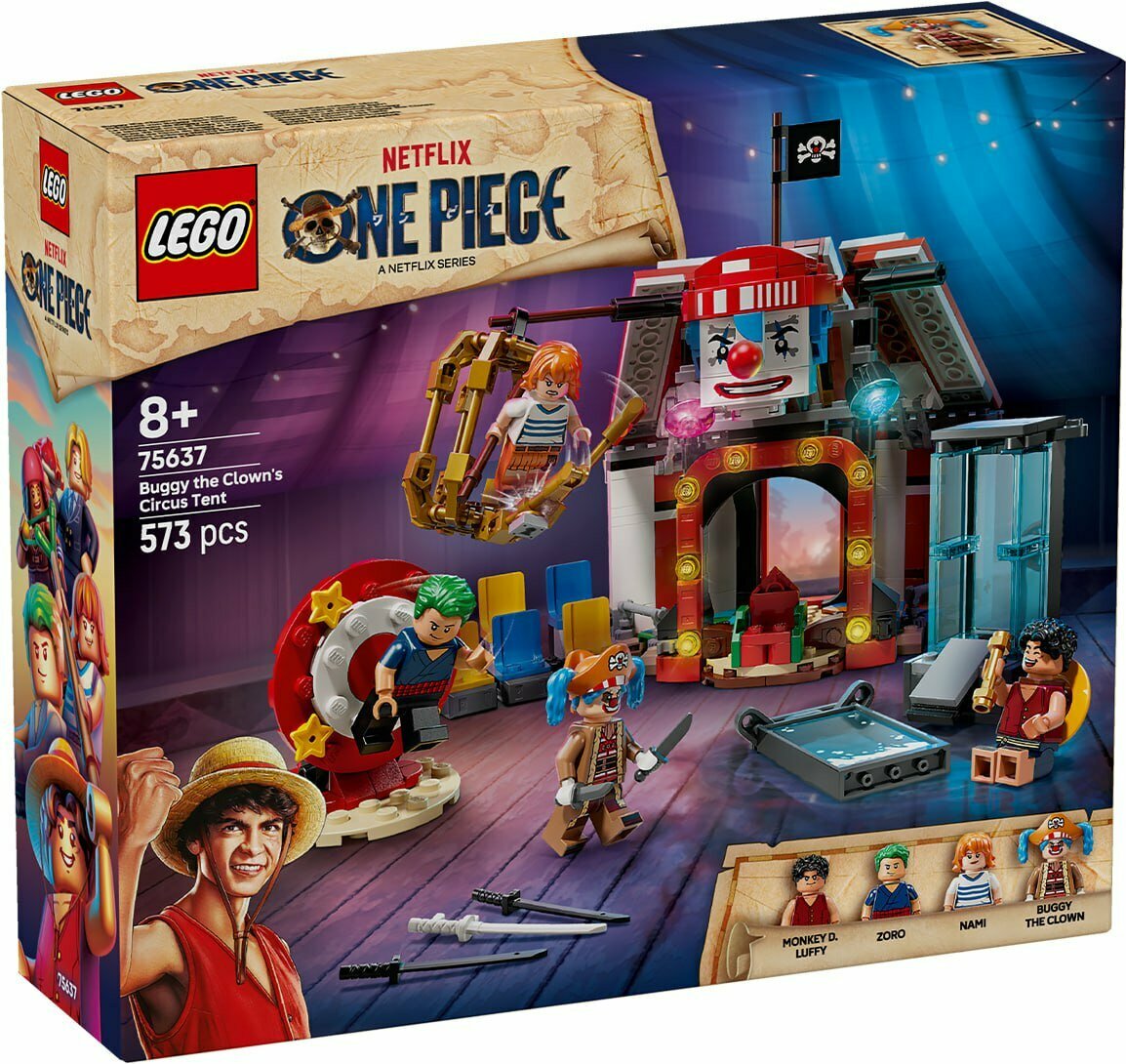 Конструктор LEGO One Piece 75637 Buggy the Clown's Circus Tent, 573 дет.