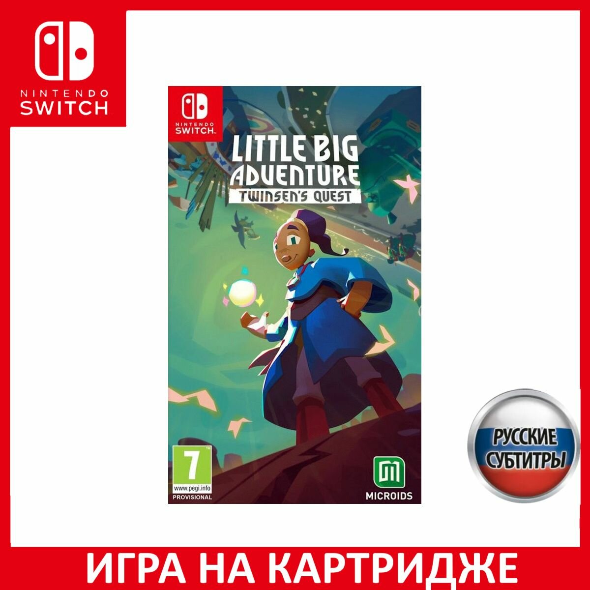 Игра Little Big Adventure Twinsens Quest Switch Русская Версия Картридж на Nintendo Switch
