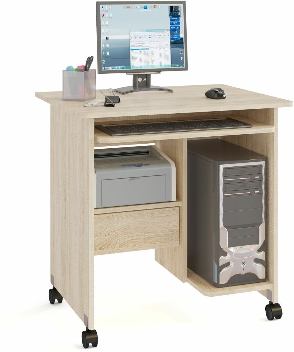 Стол для компьютера Сокол КСТ10.1ДС5 дуб сонома