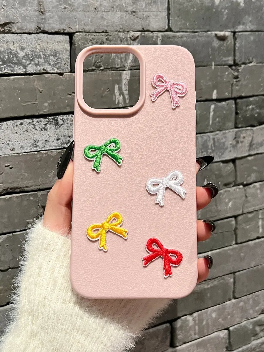 Чехол О'кейси, для iPhone 16 Pro Max, накладка, с принтом, розовый