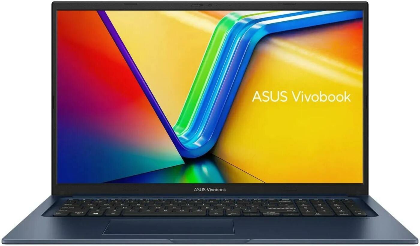 Ноутбук Asus VivoBook 17 X1704VA 17.3"IPS FHD/U300/16GB/SSD 1TB/Intel UHD/noOS/синий
