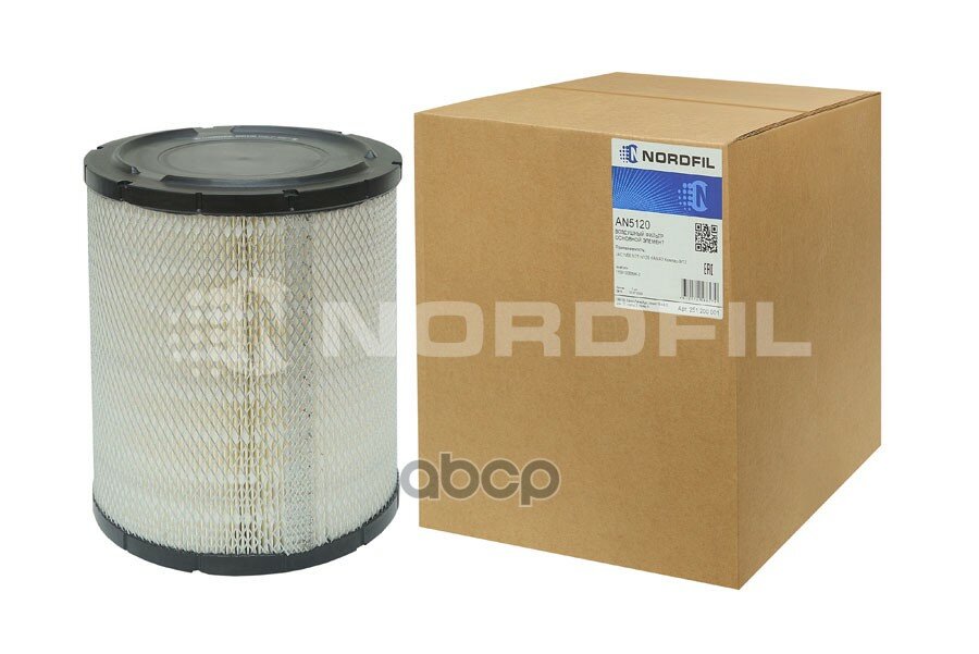 Фильтр воздушный JAC N56/N75/N120 KAMAZ Компас 9/12 NORDFIL арт. an5120