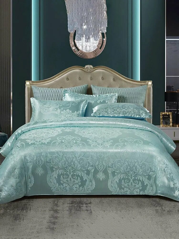 Youxin Комплект постельного белья, Модал, Сатин-жаккард, Двуспальный, наволочки 48x74