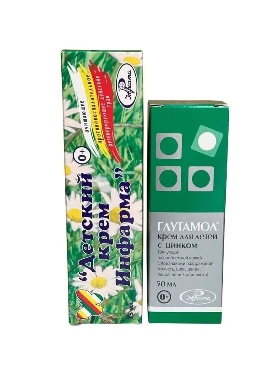 Глутамол с цинком д/детей крем 50мл-2 шт