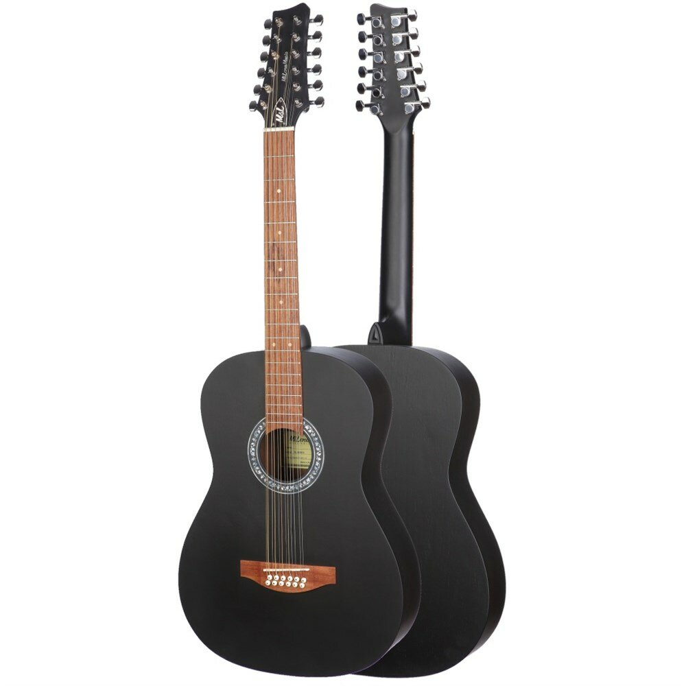 Milena-Music ML-F3-BK-12Str Акустическая гитара 12-струнная, черная