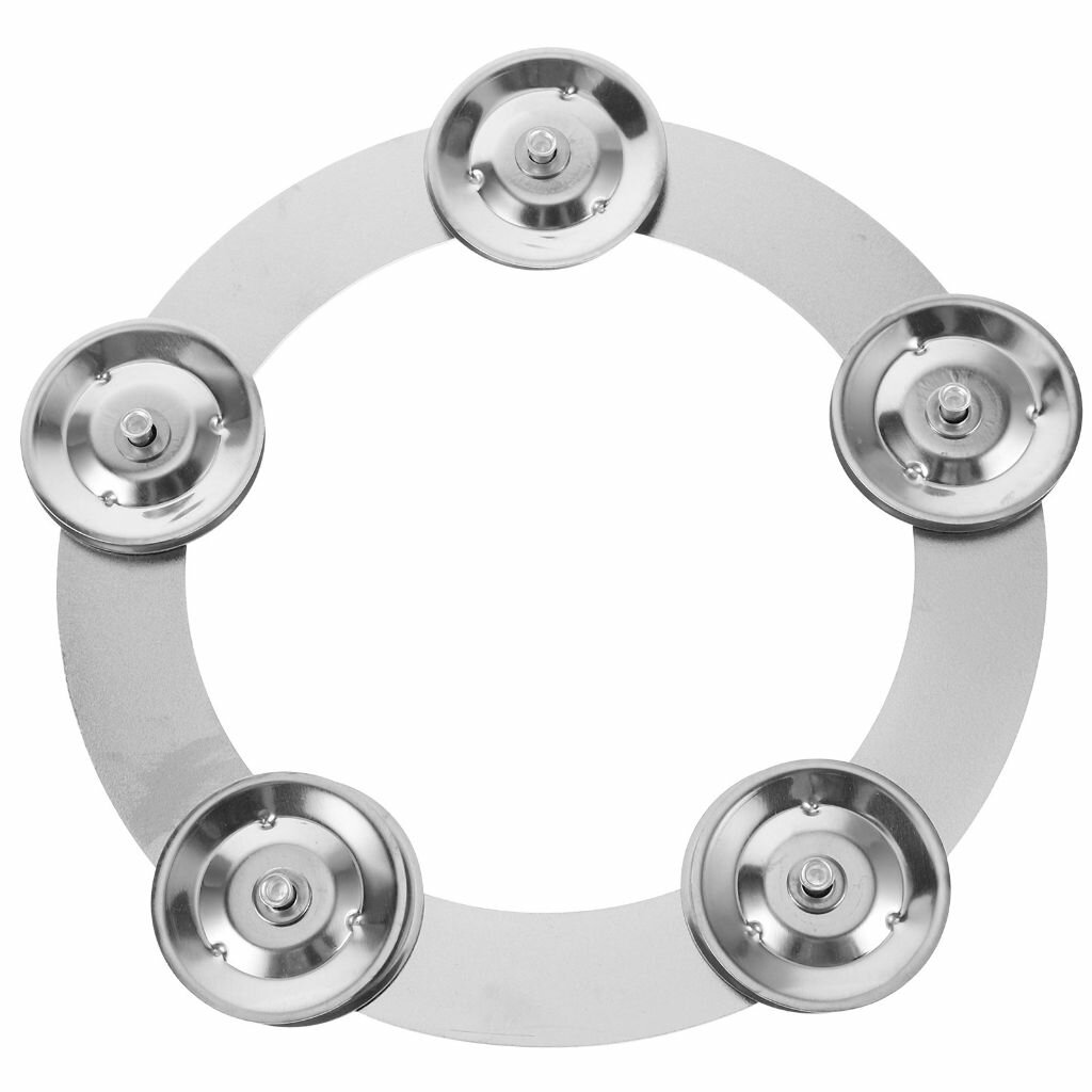 Полностью серебристая полка, металлический джазовый барабан, бубен из нержавеющей стали, монолитный колокольчик-тарелка