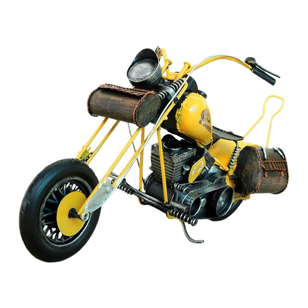 Модель мотоцикла ретро украшение для дома ручной работы уникальные подарки металлические поделки декор для стола подарок на Рождество