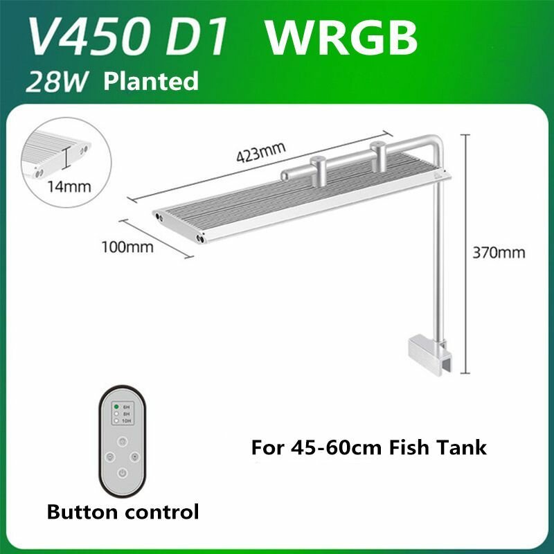 Серия WEEK AQUA V Led Aquarium Light RGB аквариумный светильник с таймером цикла Бесступенчатый диммер Аквариумная лампа для пресноводных