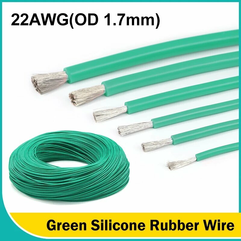 Силиконовые провода 30/28/26/24/22/20/18/16/15/14/13/12/10/08 AWG 22AWG, 2 meters
