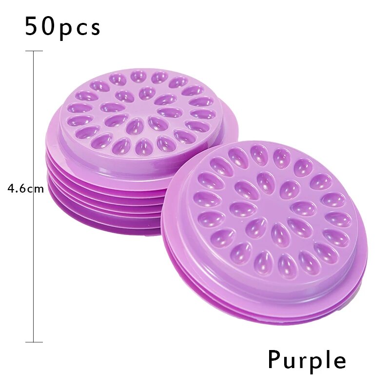 Yelix держатель для клея для ресниц purple 4.6cm 50