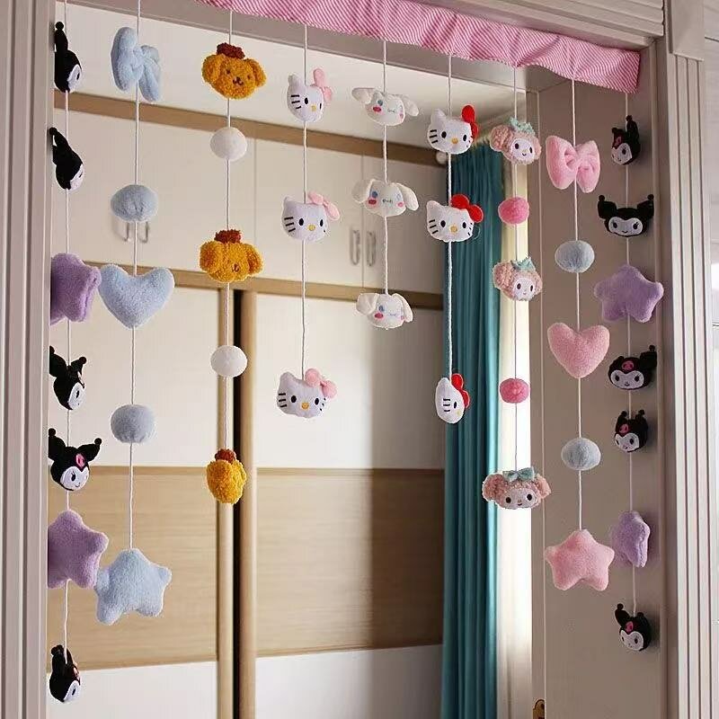 Дверная занавеска MINISO Hello Kitty Kuromi My MelodyДверная занавеска MINISO Hello Kitty Kuromi My Melody