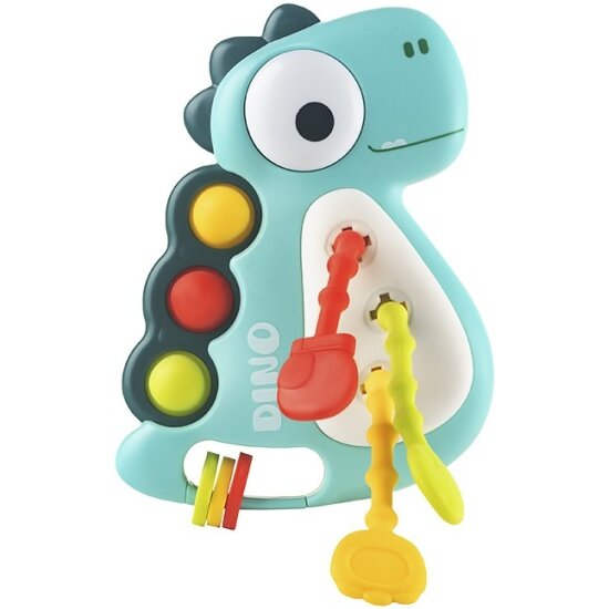 Погремушка-прорезыватель Roxy-kids RMON-004-B BUSY DINO