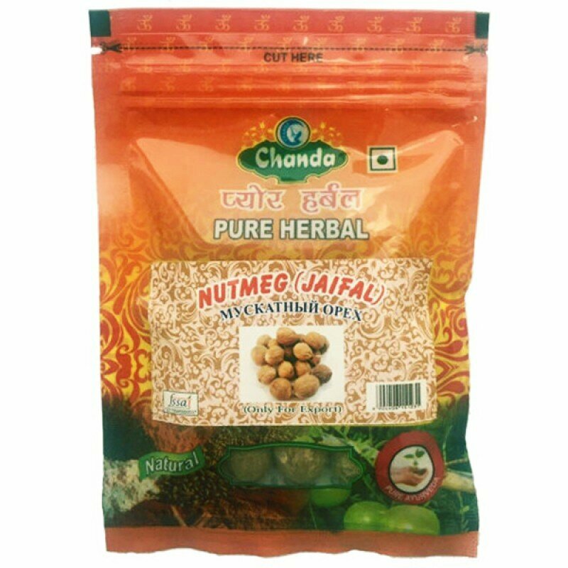 Мускатный Орех целый (Nutmeg Jaifal Chanda), 50 грамм