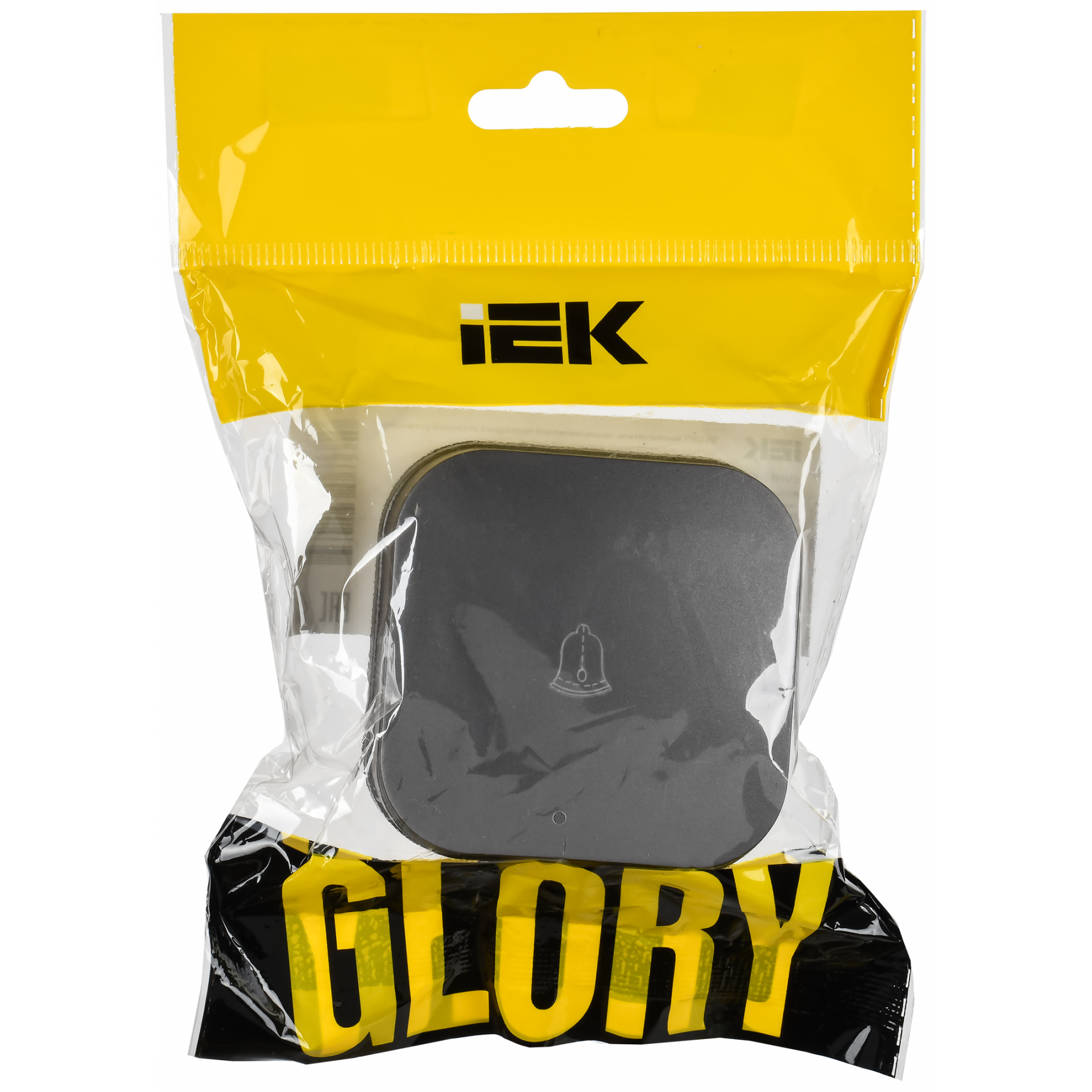 GLORY Выключатель 1-клавишный для открытой установки самовозвратный 10А ВСс20-1-0-ХСм сталь матовый, IEK EVH14-K46M-10 (1 шт.)