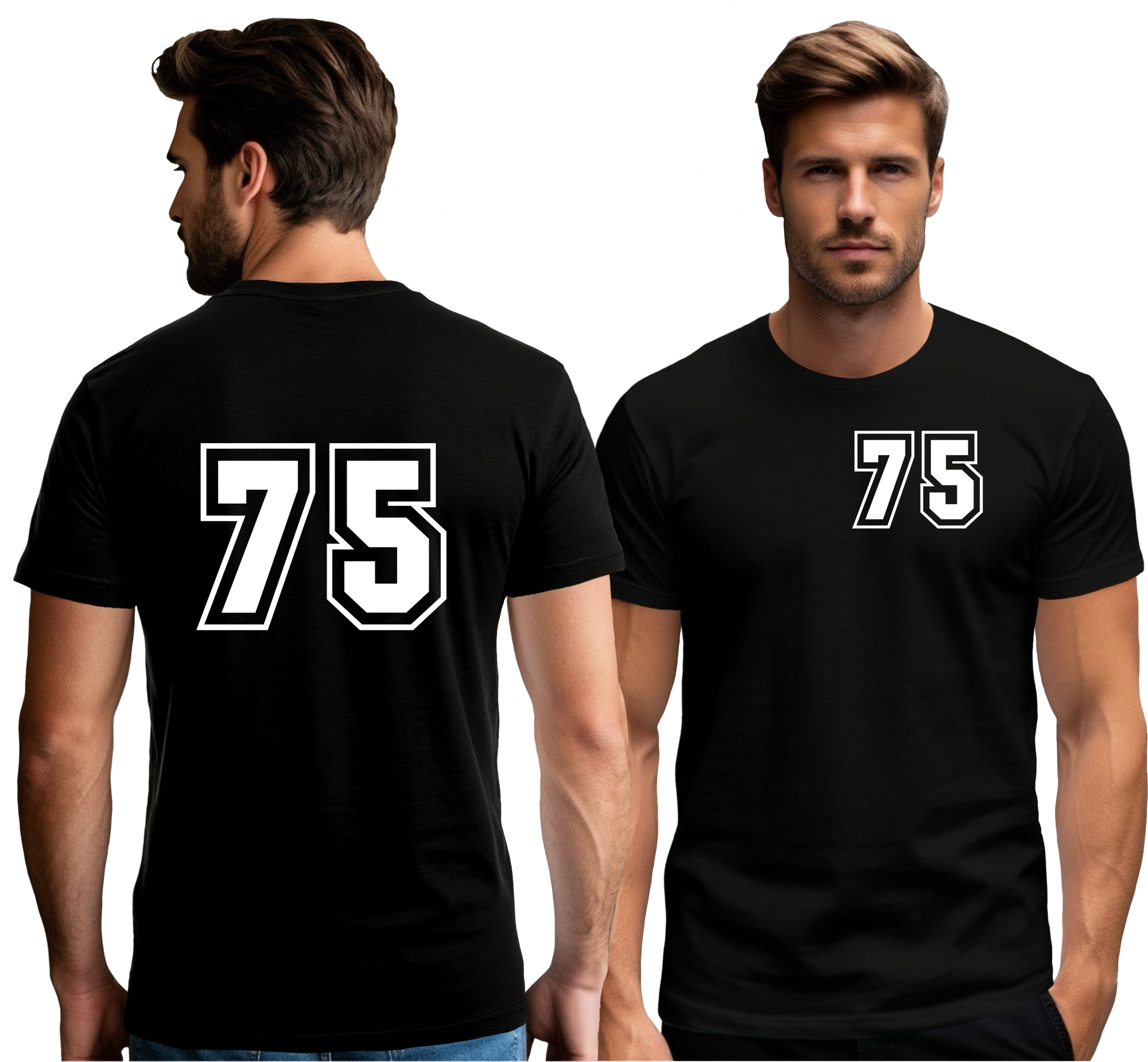Футболка с номером 75
