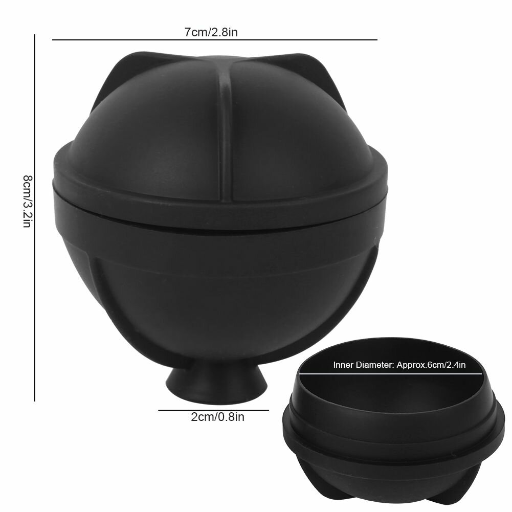 Круглая силиконовая форма для изготовления ледяных шаров, форма для лотка для кубиков льда для виски, коктейлей, кухонных гаджетов