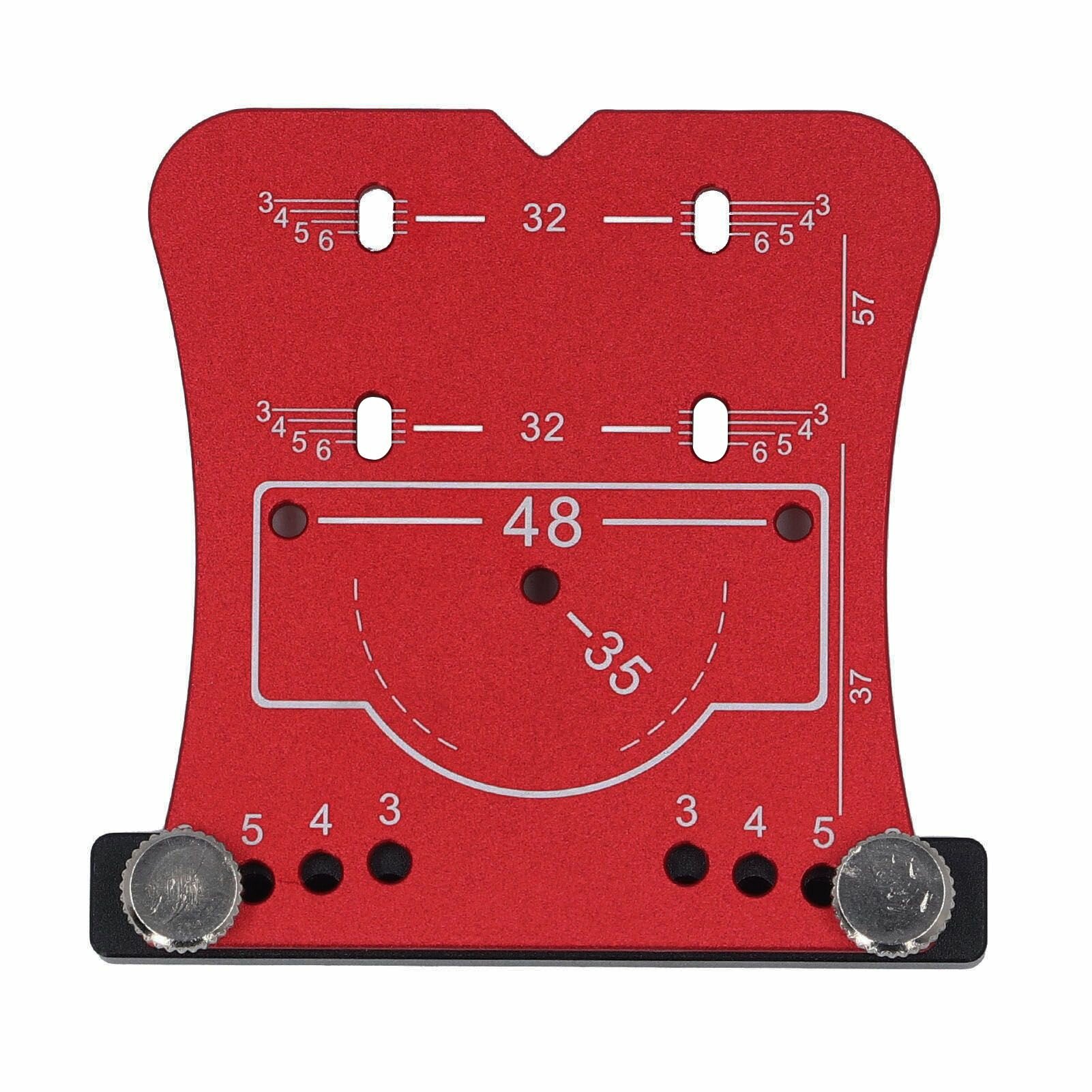 35 мм шарнирное отверстие джиг из алюминия для двери шкафа (красный)