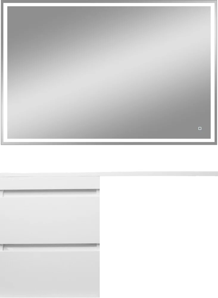 Мебель для ванной комнаты Style Line Даллас 115 L Люкс Plus подвесная, зеркало DIWO Дмитров