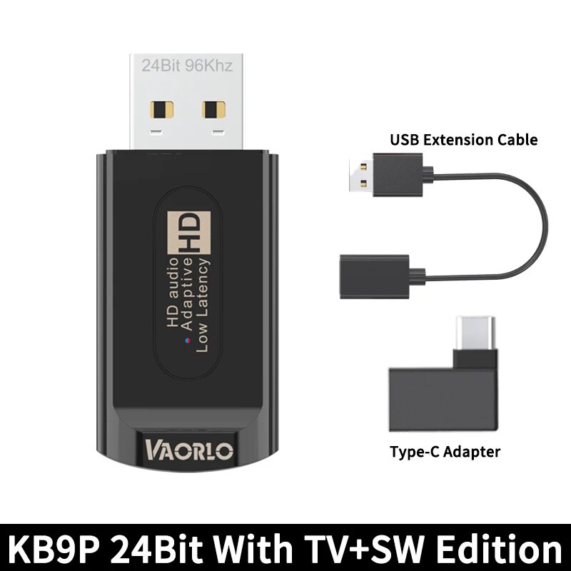 VAORLO Беспроводной Bluetooth Адаптер KB9P TV TypeC SET