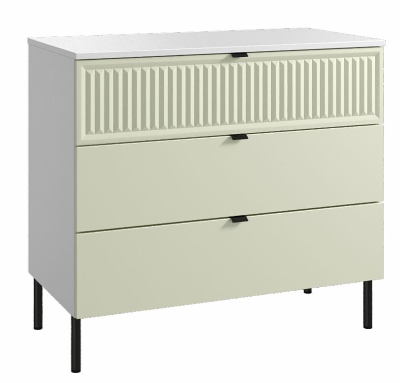 Комод , комод белый/зеленый, Спраут