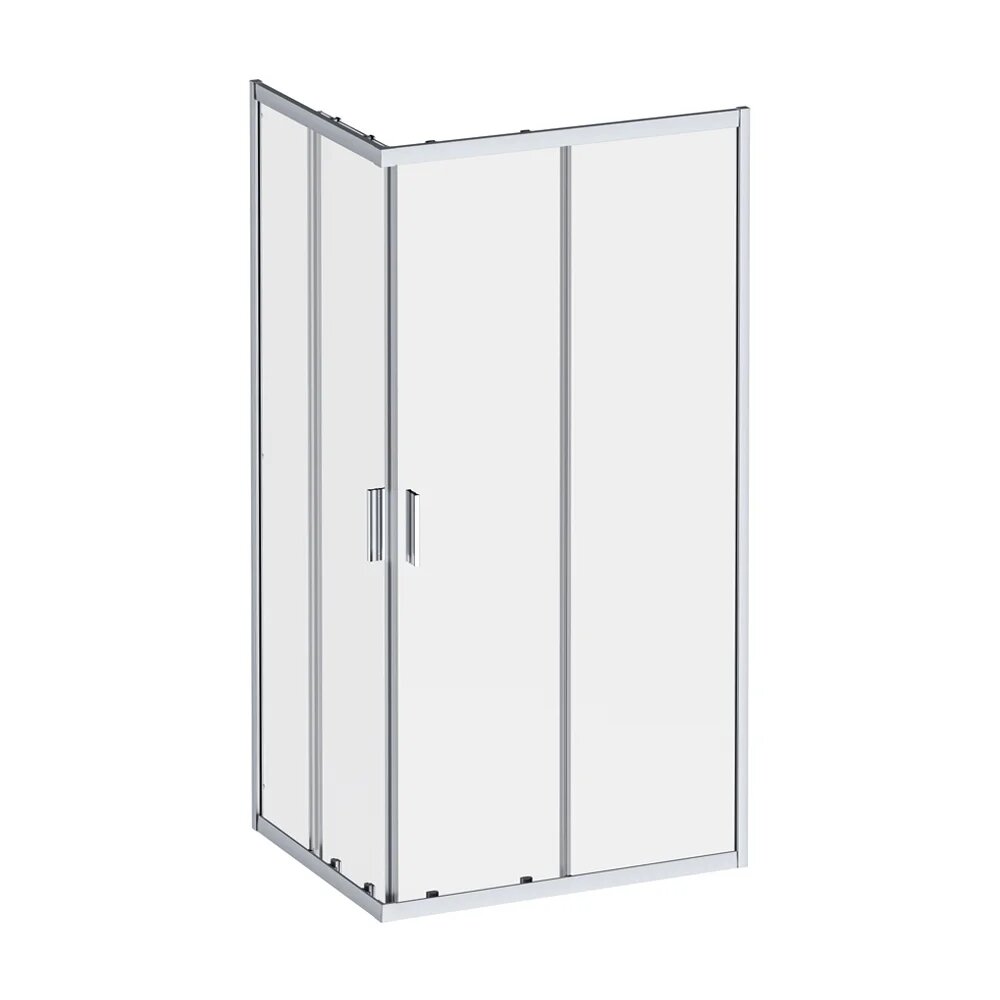 Душевой уголок AM.PM Gem W90G-403-100280-MT без поддона, стеклянный, 100x80, прямоугольный, раздвижной, немецкий