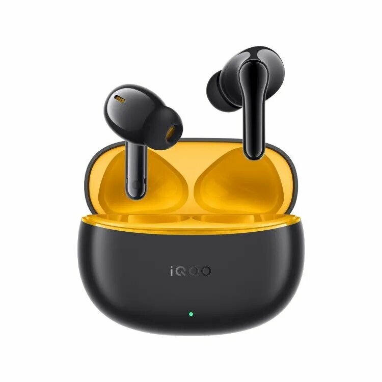 IQOO Наушники беспроводные с микрофоном, Bluetooth, желтый
